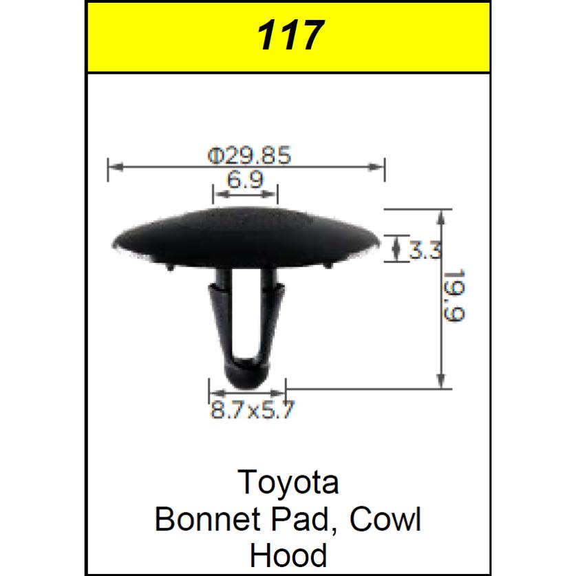 Clips Bonnet Pad – Sump